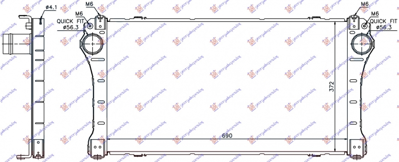 HLAD.INTERCOOLER. 2.0-2.2 D4D -09