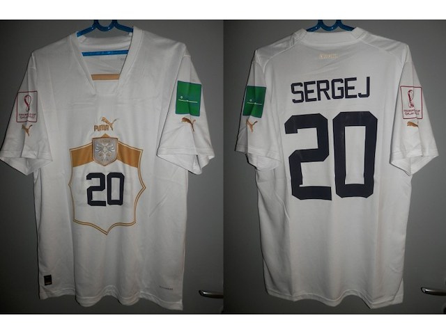 Srbija dres (Qatar 2022) Sergej 20 (Gostujući)