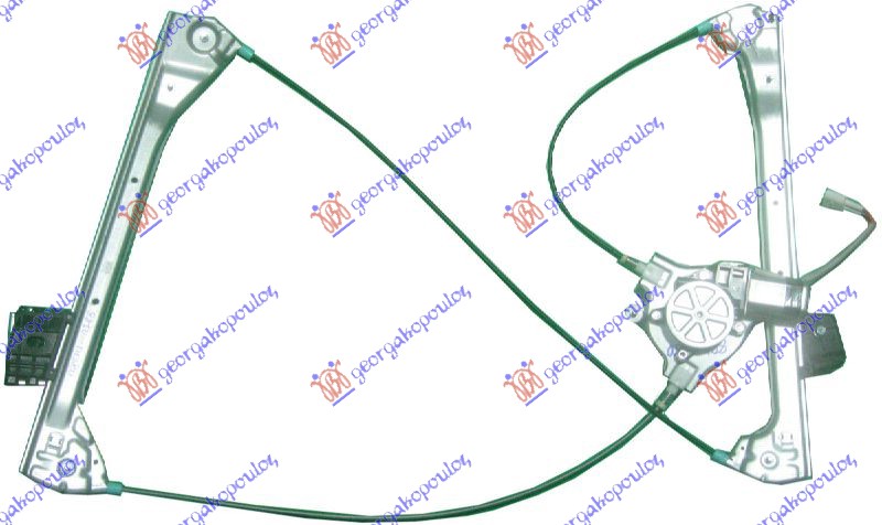 PODIZAC PREDNJEG PROZORA ELEKTRICNI 2 VRATA (KUPE) Desna str. BMW SERIES 3 (E46) COUPE/CABRIO (1999-2003) (OEM: 51338229106)