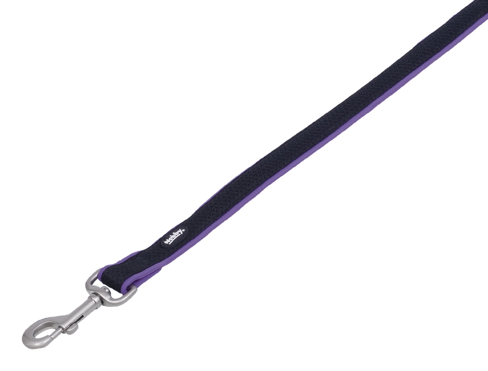 Nobby Dog Black Mesh Preno povodac XS-S 15/20mm 120cm ljubicasti