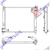 HLADNJAK MOTORA 1.6 BENZIN MANUELNI (50 7×425) NISSAN JUKE (2015-2019) (OEM: 214101KC5A, 21410BA61A)