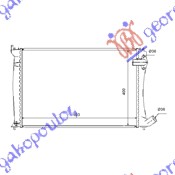 HLADNJAK MOTORA 2.0 HDi (60.3×41.2×27) CITROEN XANTIA (1993-2001) (OEM: 133043)