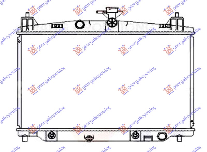 HLADNJAK MOTORA 1.3-1.516V +/-A/C AUT(35x55x1.6 MAZDA 2 (2007-2014) (OEM: ZY84-15-200A, ZY8415200A)