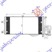 HLADNJAK KLIME 1.7 CDTI (54×26) -03 OPEL CORSA C (2000-2006) (OEM: 1850071)