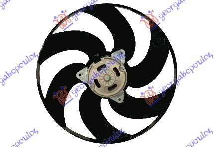 VENTILATOR (MOTOR+ELISA) BENZIN-DIZEL +A/C 38.3c FIAT DUCATO (1994-2002) (OEM: 125338)