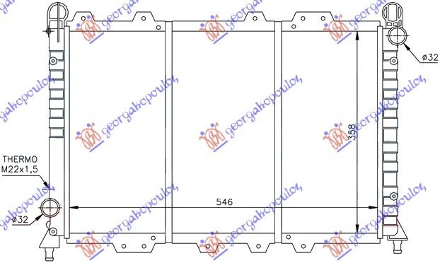 HLADNJAK 1.3 – 1.6 (55×36)BOXER ALFA ROMEO 145 (1994-1999) (OEM: 60586994)