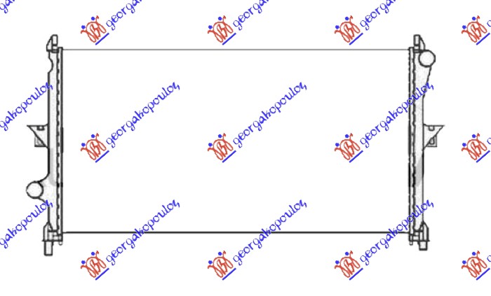 HLADNJAK MOTORA 2.2HDI M/A 3.0HDI AUTO 710×359 PEUGEOT 407 (2004-2010) (OEM: 1330X1, 133399)