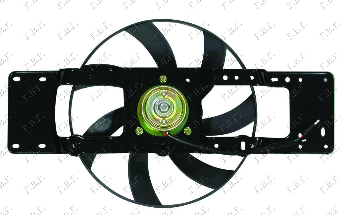 VENTILATOR KOMPLET (30cm)-A/C BENZIN RENAULT CLIO (1996-1998) (OEM: 7700785115)