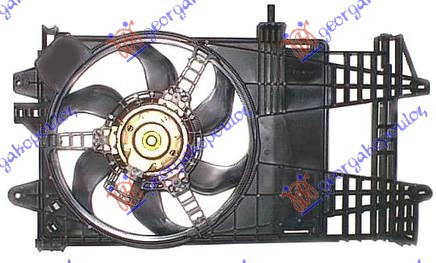 VENTILATOR 1.2 8V/16V+/- AC DENSO LANCIA MUSA (2003-2013) (OEM: 51708405, 51738360)