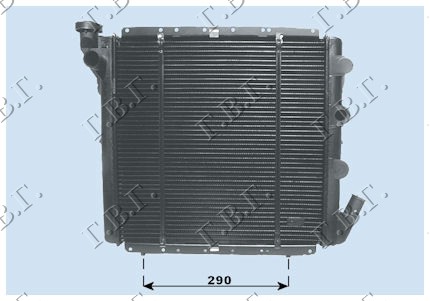 HLADNJAK MOTORA 1.6 DIZEL (39×39) RENAULT EXPRESS (1995-1998) (OEM: 7700773700)