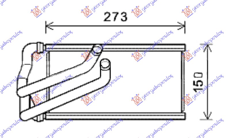 GREJAC KABINE (BR) (123x260x26) JEEP COMPASS (2007-2011) (OEM: 5191347AA, 5191347AC, 68038538AA)