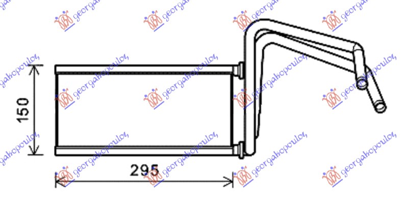 GREJAC KABINE (BR) (125×280 x26) TOYOTA LAND CRUISER PRADO 120 (J12) (2002-2011) (OEM: 8710735100)