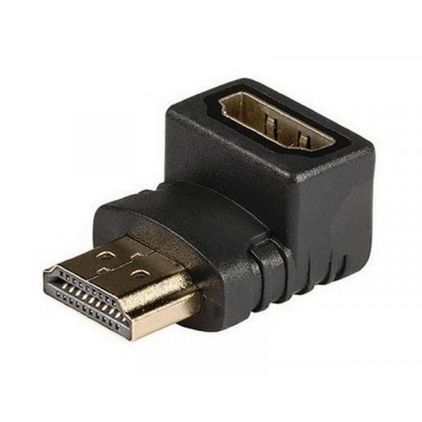E-GREEN Adapter HDMI (M) - HDMI (F) pod uglom crni