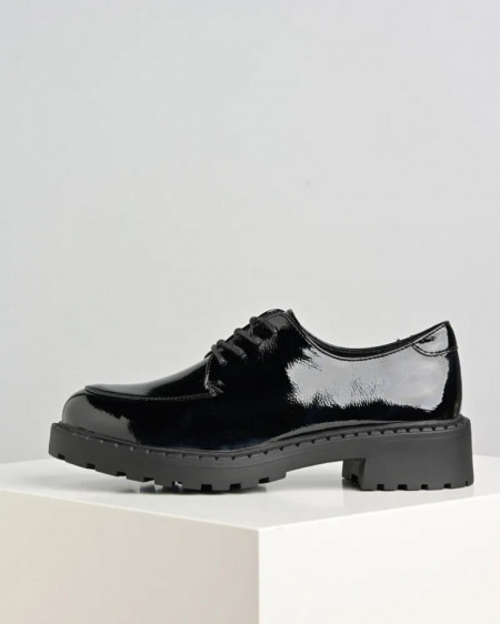Ženske lakovane oksford cipele C2466 crne