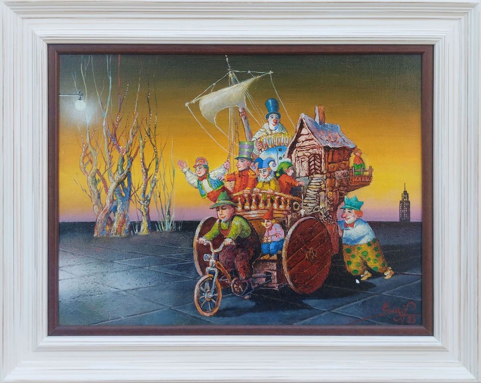 Slika Šandora Šlajfa – Putujući cirkus