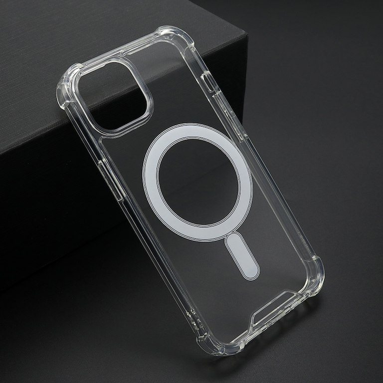 Futrola CRASHPROOF MAGNETIC CONNECTION za iPhone 15 (6.1) providna (bela)