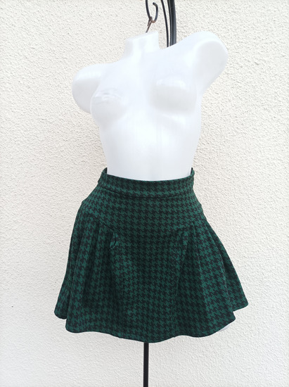 Zara Mini School Girl Karirana Suknja XS
