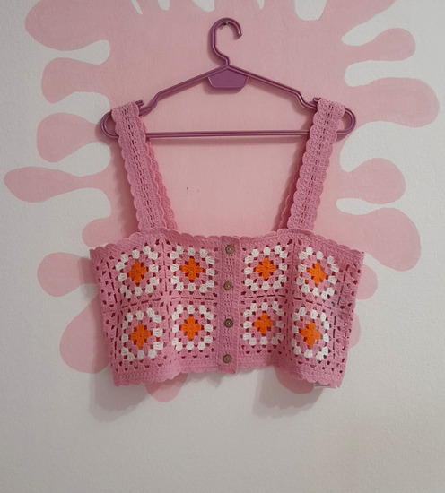 Nova crop knitwear majica