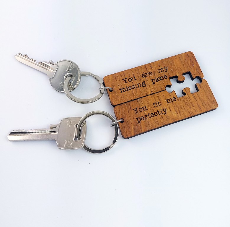 Privezak za ključeve(za dvoje) – „You are my missing piece…“