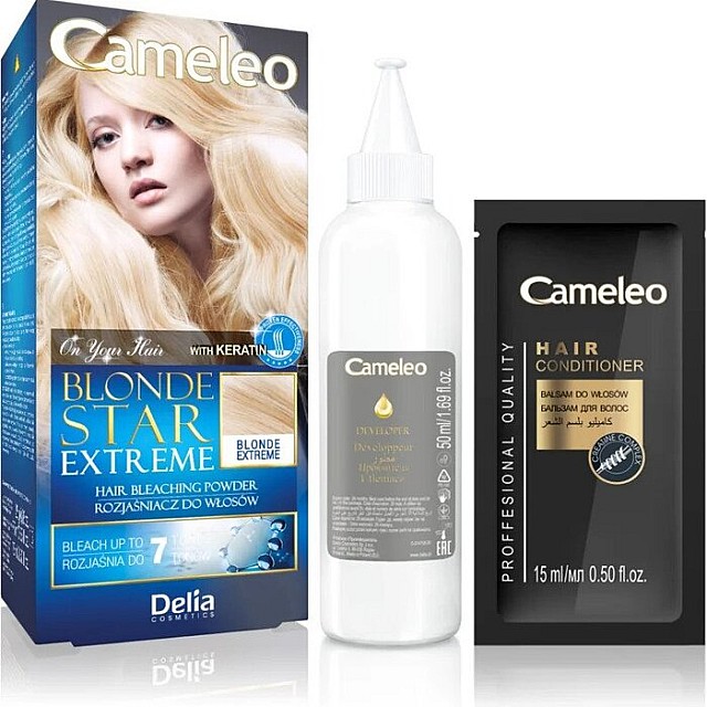 Cameleo posvetljivač u prahu za izbeljivanje kose - Blond Star Extreme 25 g