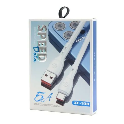 USB Data kabl micro USB XF-100 5A 1m beli