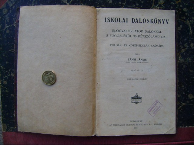 Iskolai daloskonyv-1911  (K-3)