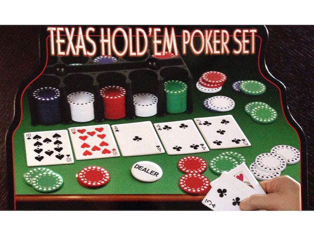 TEHAS HOLD`EM Poker chips 200 komada