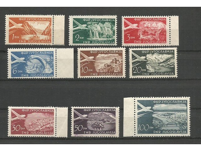 Jugoslavija 1951. Avionska serija,cista MNH