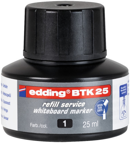 Edding refil za marker za belu tablu BTK 25, 25ml crna ( 09MM12B )
