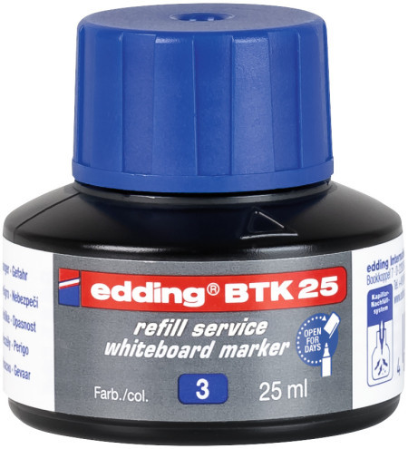 Edding refil za marker za belu tablu BTK 25, 25ml plava ( 09MM12E )