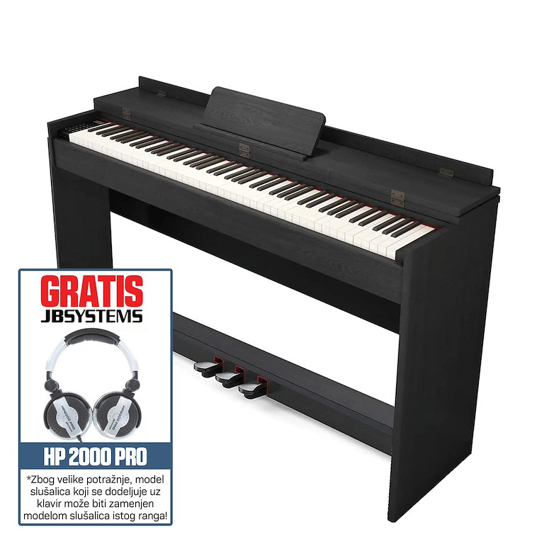 ARIUS STN-1300 Black Električni Klavir + Gratis slušalice