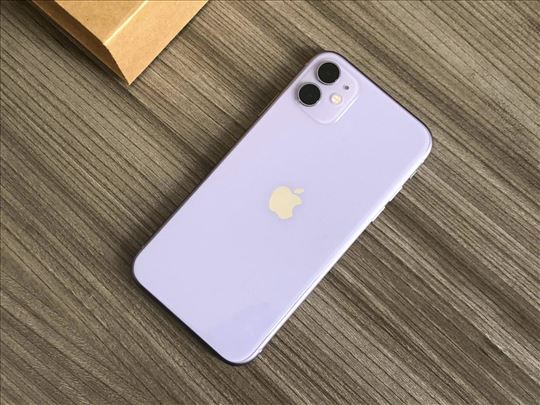 iPhone 11 64GB purple sim free novo 100% baterija