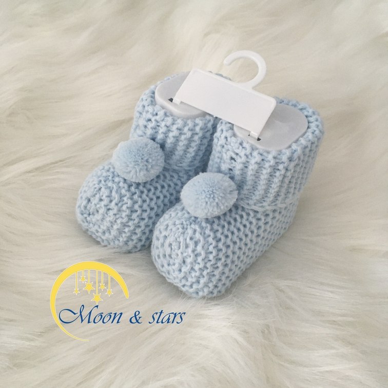 Pletene papice za bebe 04, MOON & STARS