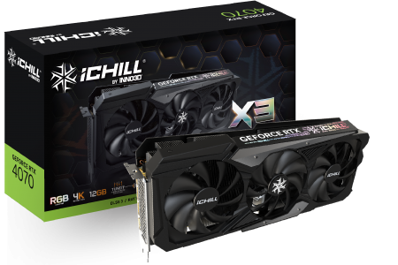 INNO3D GeForce RTX 4070 iChill X3 12GB GDDR6X 192bit (C40703-126XX-186148H)