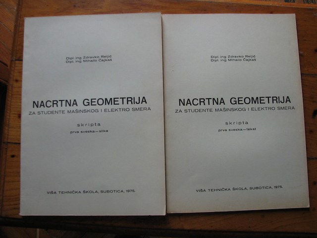 ZDRAVKO RELJIĆ-NACRTNA GEOMETRIJA SLIKE + TEKST