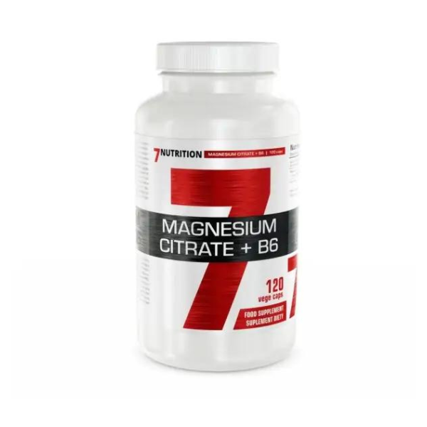 7 Nutrition Magnesium citrate + B6 cps a120