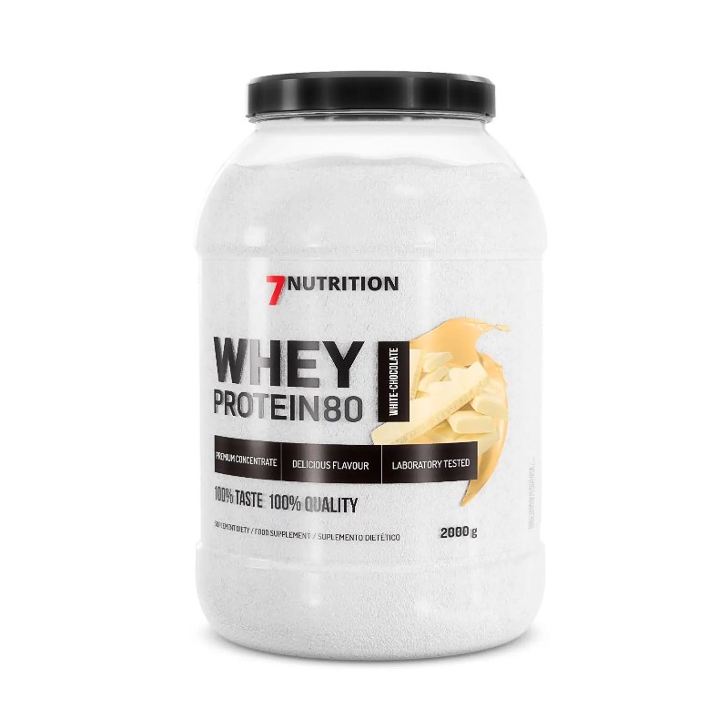 7 Nutrition Whey protein 80 2000g bela čokolada