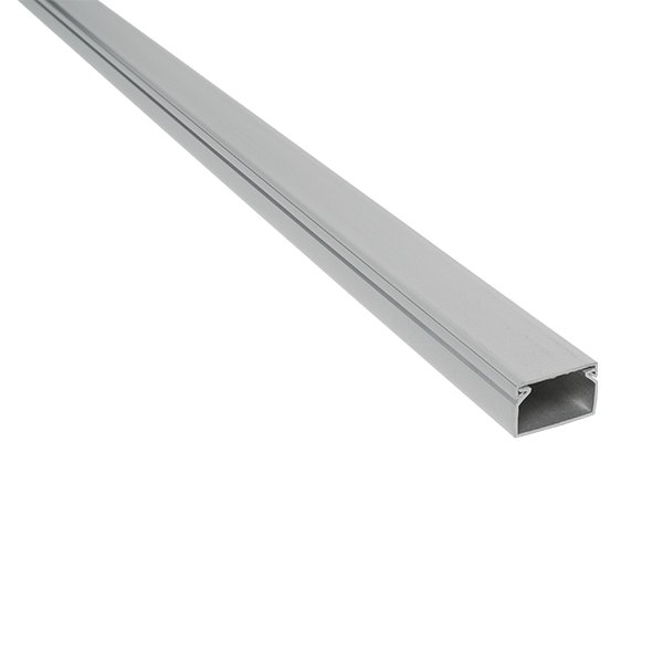 2m. 40x25 PLASTIC CABLE TRUNKING CT2 GRAY