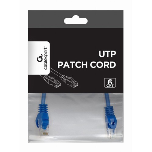 Gembird UTP Cat6 Patch cord, 0.25 m, blue | PP6U-0.25M/B