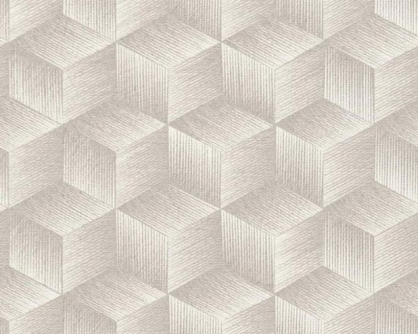 A.S. CRÉATION WALLPAPER «GRAPHICS, BEIGE, CREAM, GREY, TAUPE» 385061