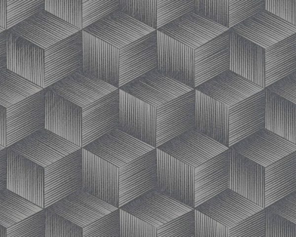 A.S. CRÉATION WALLPAPER «GRAPHICS, BLACK, GREY» 385064