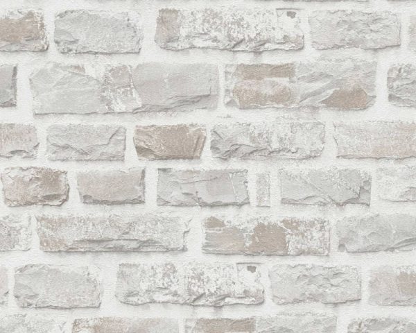 A.S. CRÉATION WALLPAPER «STONE, BEIGE, GREY» 386371