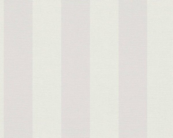 A.S. CRÉATION WALLPAPER «STRIPES, GREY, WHITE» 386653