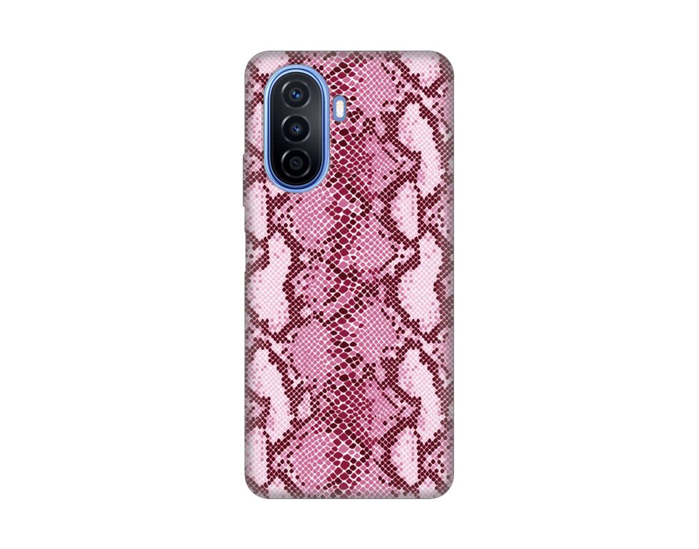 Silikonska futrola PRINT - Huawei nova Y70 Pink Snake