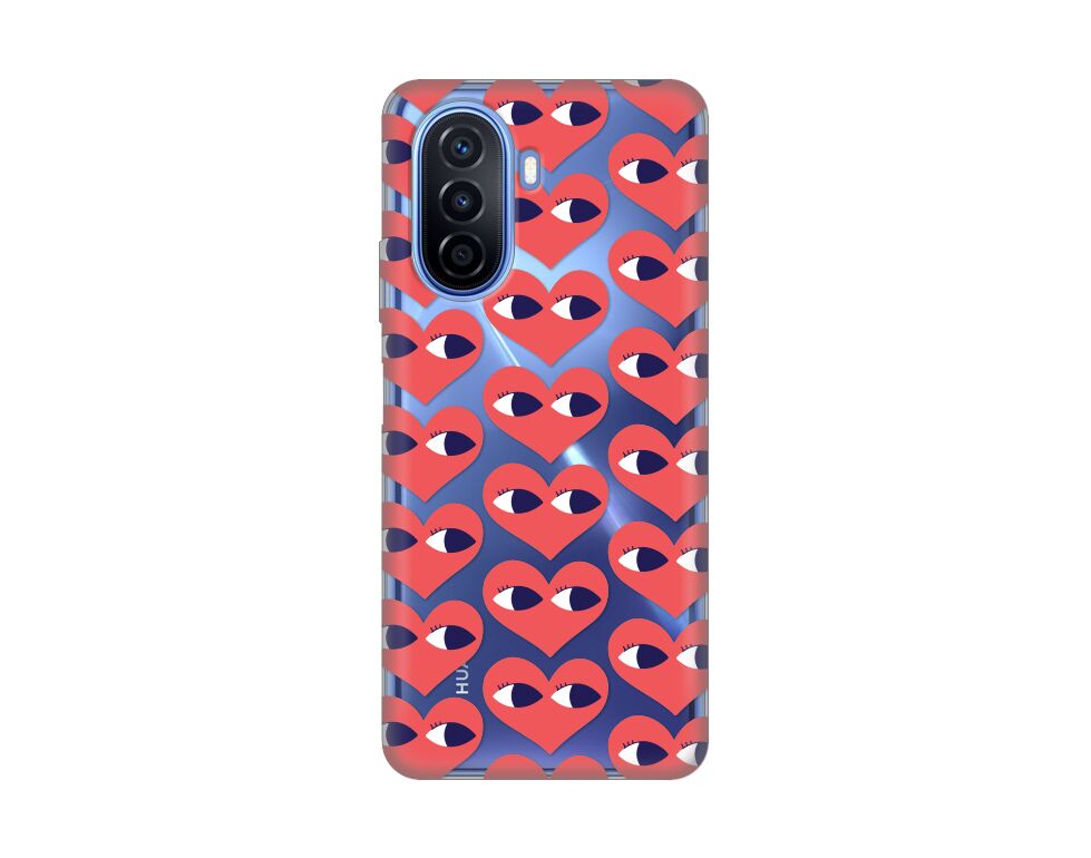 Silikonska futrola PRINT Skin - Huawei Nova Y70/Nova Y70 Plus Eye Heart Pattern