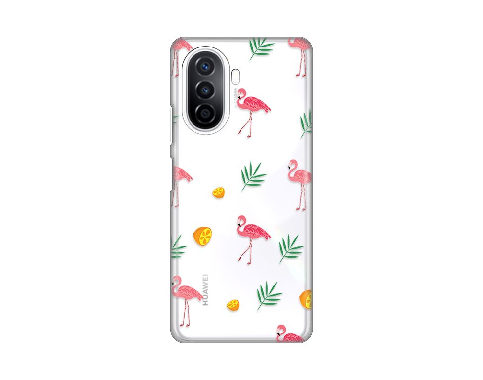 Silikonska futrola PRINT Skin - Huawei Nova Y70/Nova Y70 Plus Flamingos