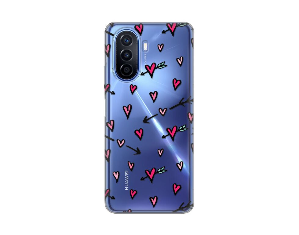 Silikonska futrola PRINT Skin - Huawei Nova Y70/Nova Y70 Plus Heart Pattern