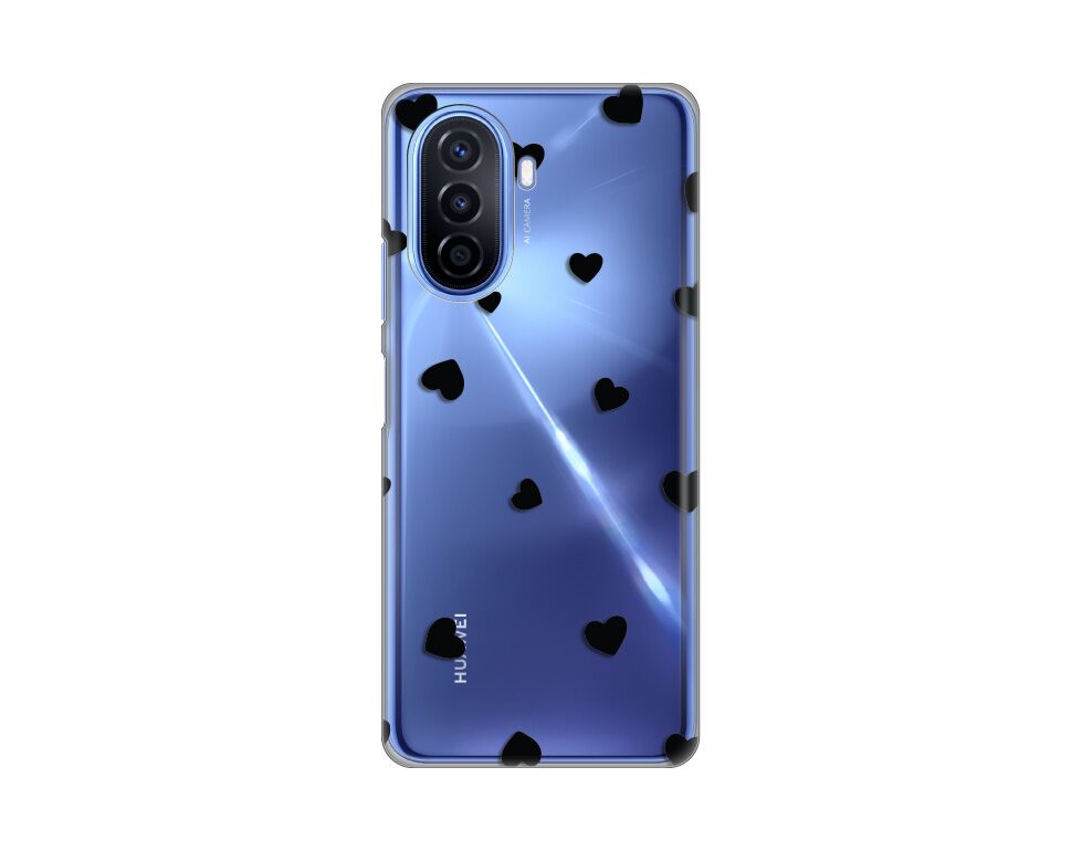 Silikonska futrola PRINT Skin - Huawei Nova Y70/Nova Y70 Plus Hearts