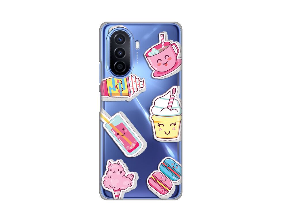 Silikonska futrola PRINT Skin - Huawei Nova Y70/Nova Y70 Plus Ice cream