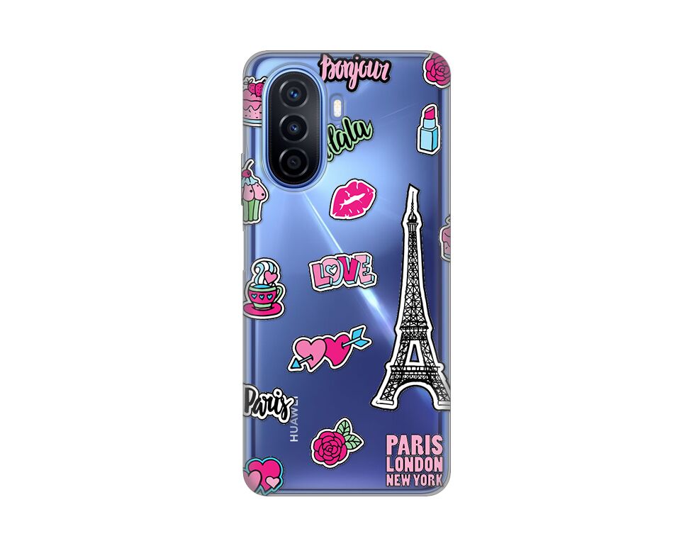 Silikonska futrola PRINT Skin - Huawei Nova Y70/Nova Y70 Plus Love Paris